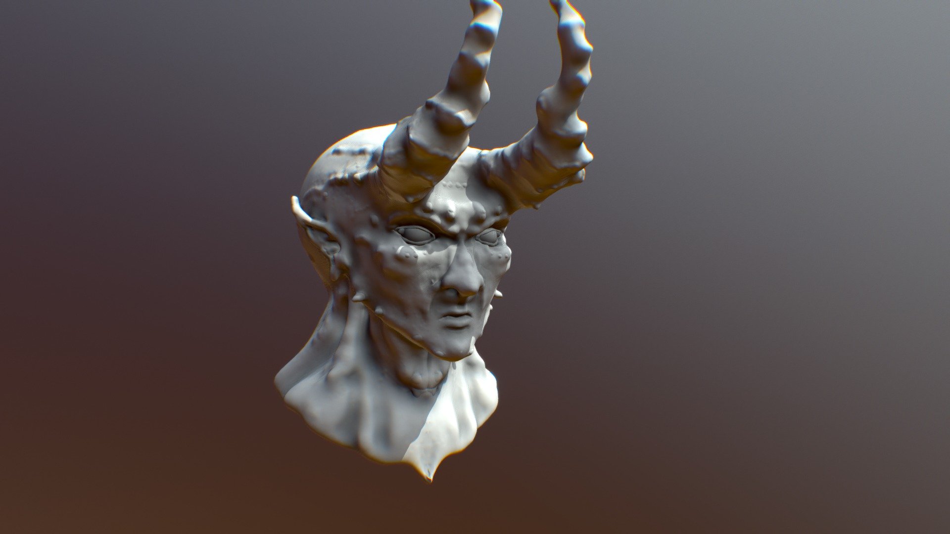 Demon Bust - 3D model by daveybaker [0f14bd1] - Sketchfab