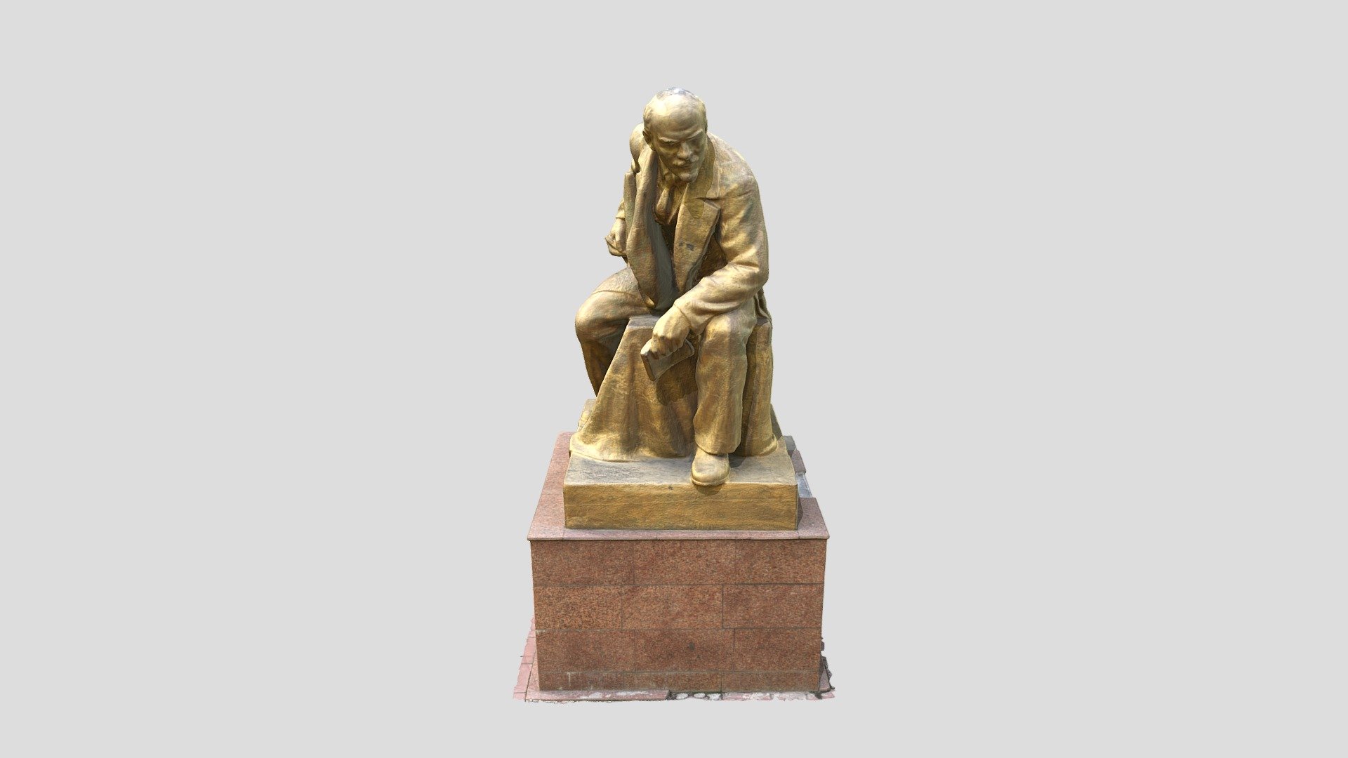 Lenin Statue Almaty - 3D model by Alex (@Gremli) [0f1817e] - Sketchfab
