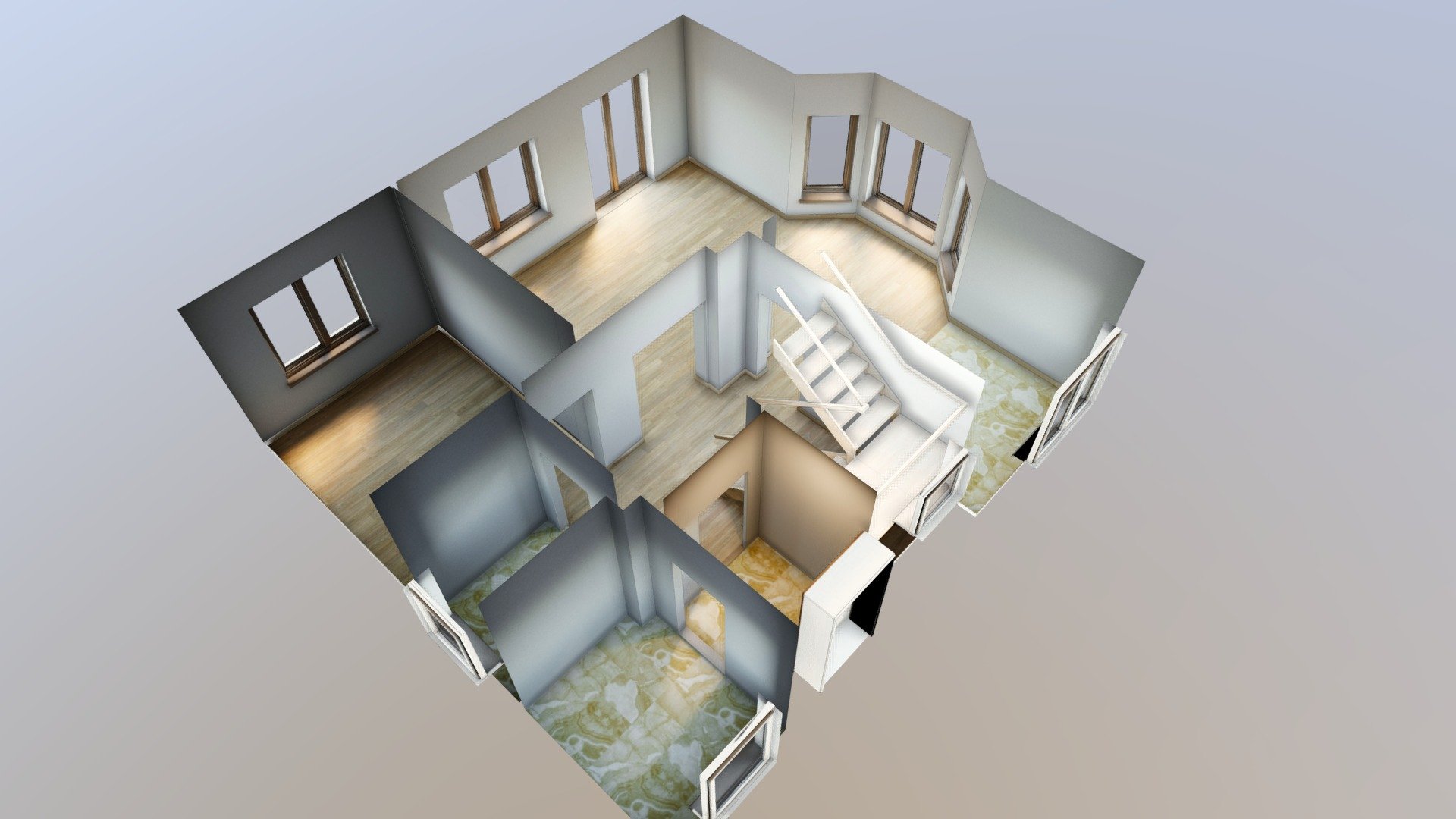 Final House parter - Download Free 3D model by Anton Revutsky (@anton ...