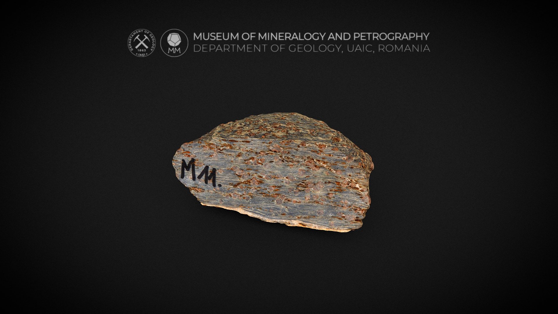 Garnet Blueschist (metamorphic-rock) - 3D model by Museum of Mineralogy ...