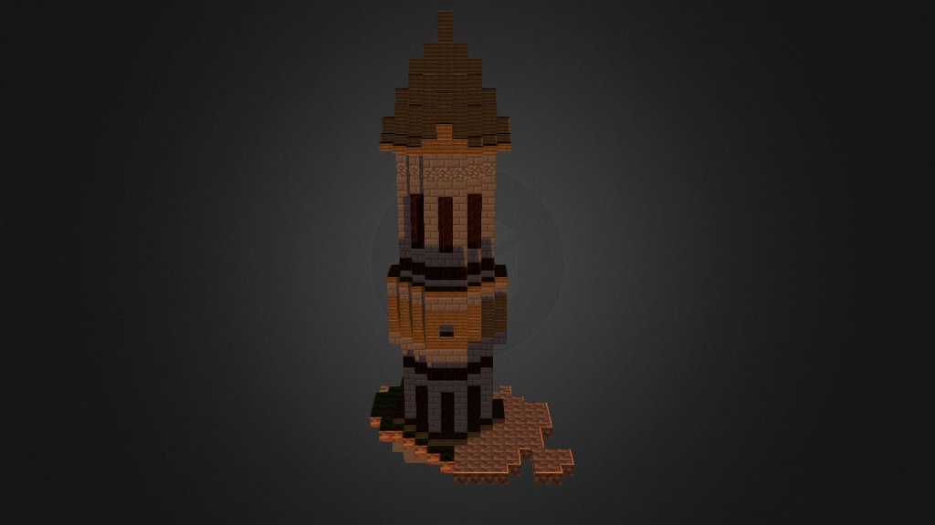Minecraft Tower - 3D model by Gingerbread (@aerialmace) [0f1e2db ...