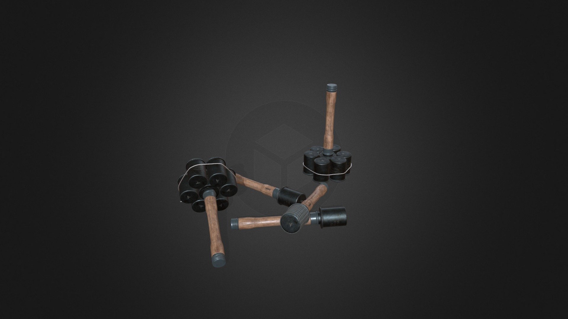 Stielhandgranate M24 - 3D model by Marcus (@marcusww) [0f203f3] - Sketchfab