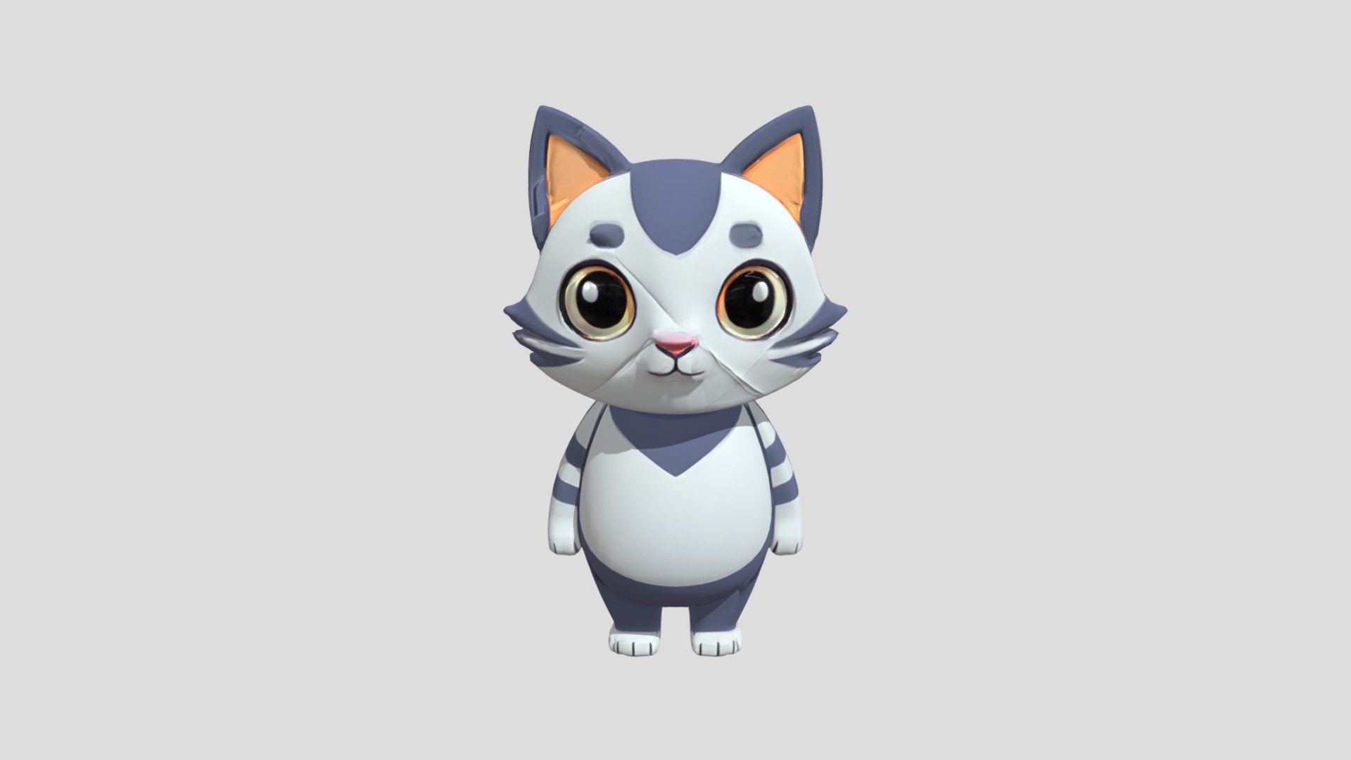Cartoon anthropomorphic cat - 3D model by shuyun7840903 [0f23931 ...