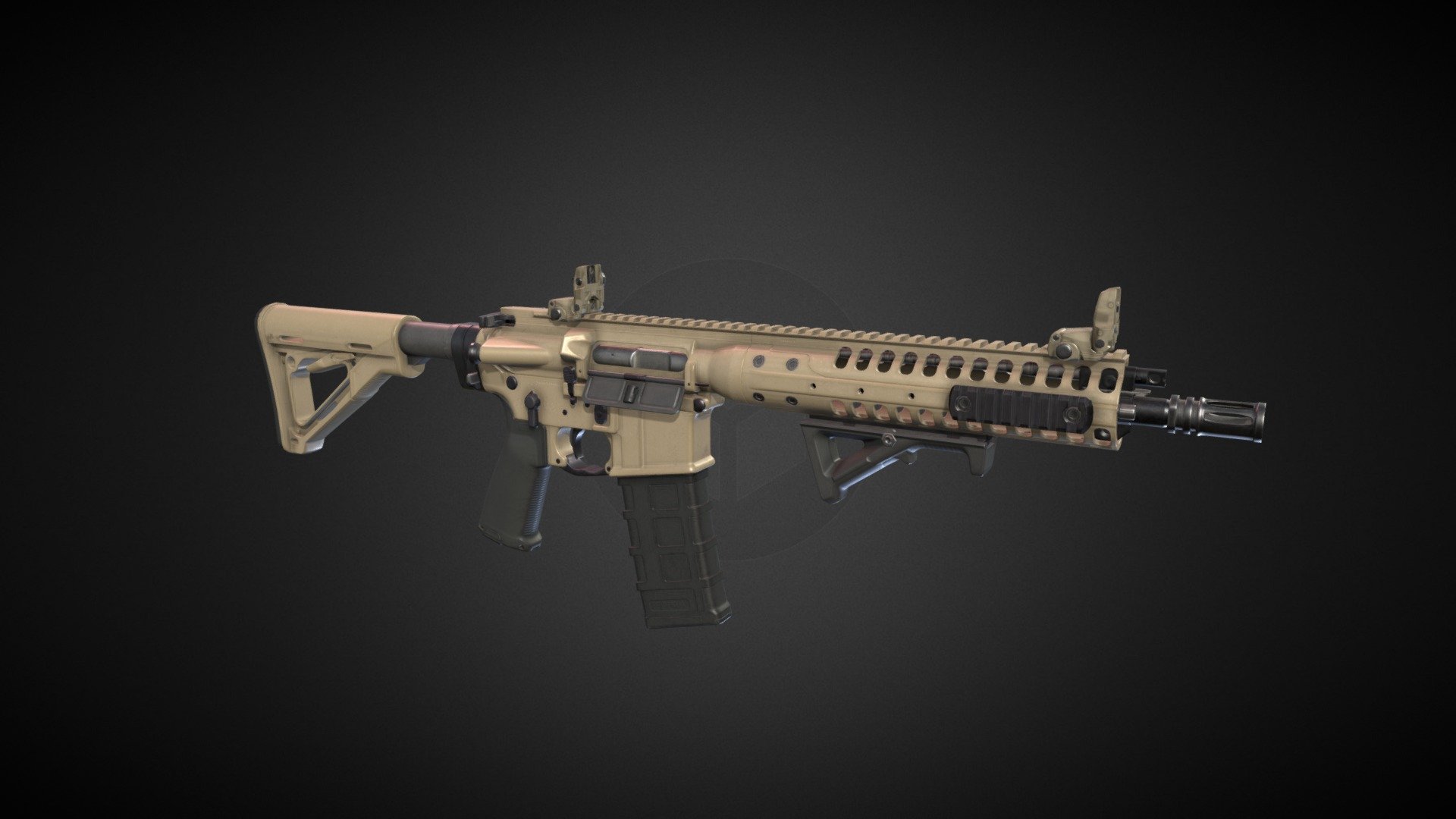 LWRC M6IC - Buy Royalty Free 3D model by Akinaro [0f29952] - Sketchfab ...