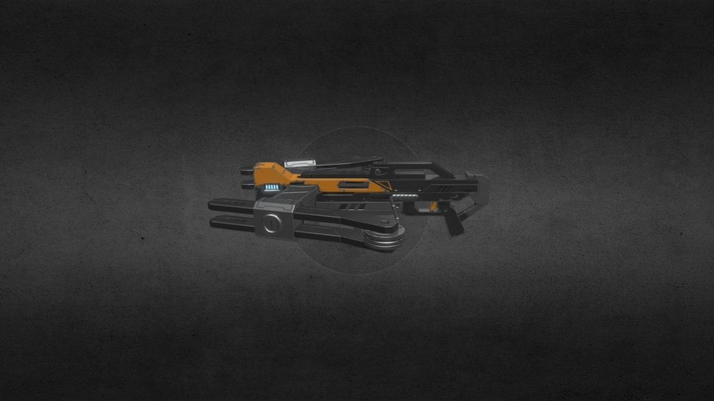 Sci Fi Weapon Crossbow(Concept by Rock D) - 3D model by AlexD ...