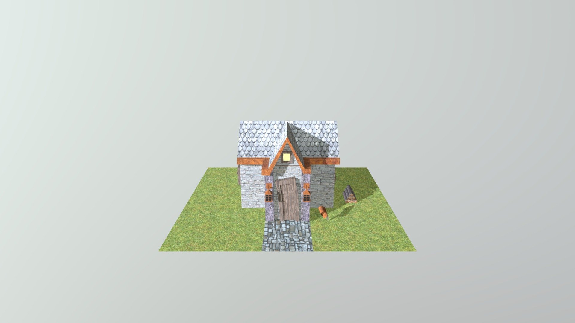 Craphouse Textured - 3D model by Spaxeboi [0f2be15] - Sketchfab