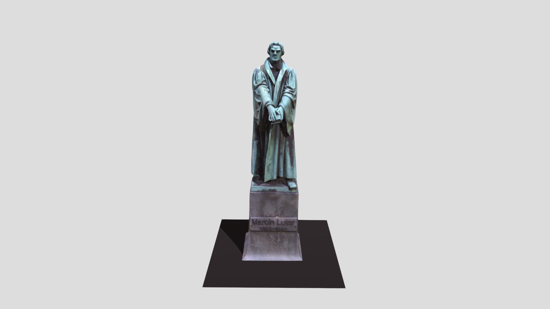 Martin Luther monument - 3D model by Szymon Zimniak (@qrack) [0f2e527 ...