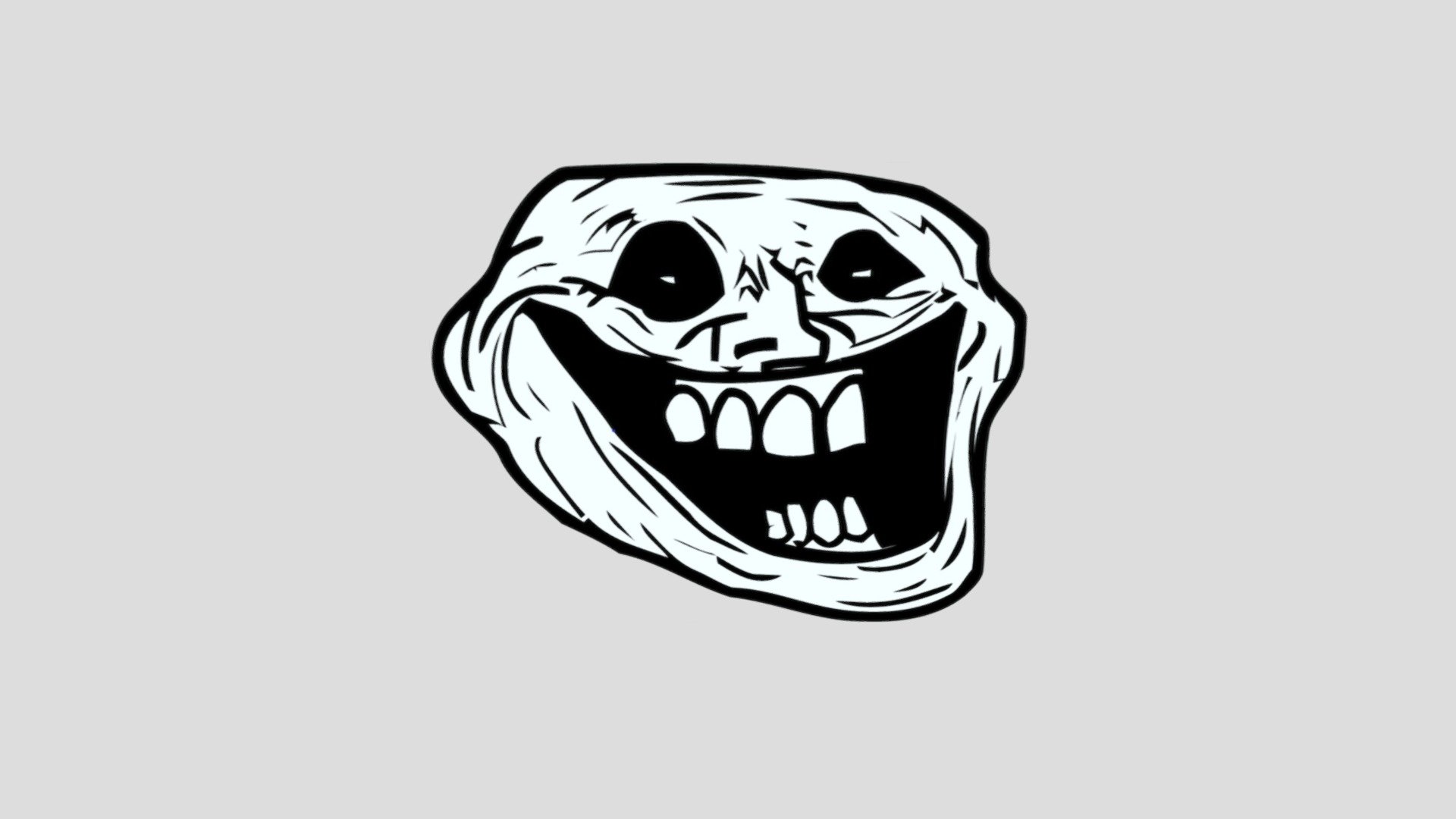 Trollface Head for free - Download Free 3D model by ramdom 3d mesh for ...