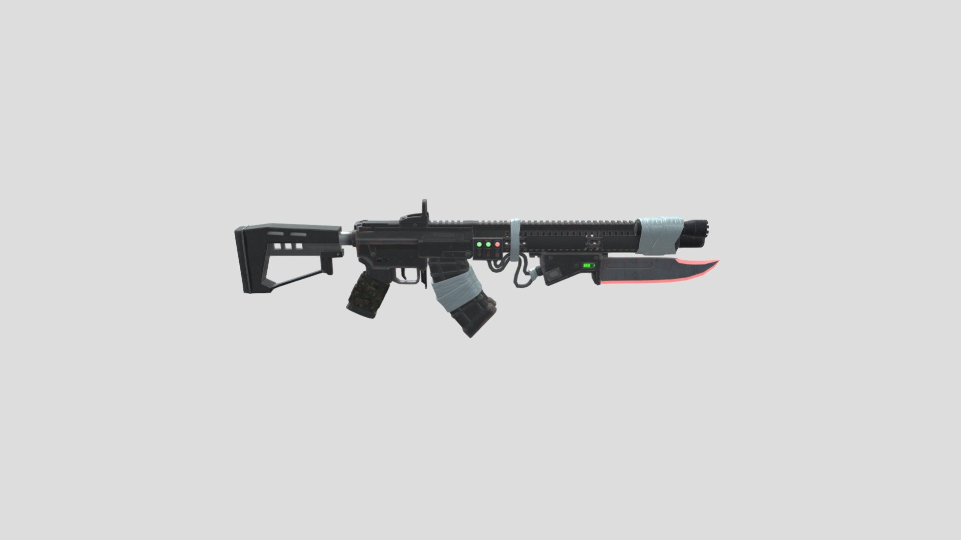 Games artist Toolkit - Apocolypse gun - 3D model by Bradley_Townend ...