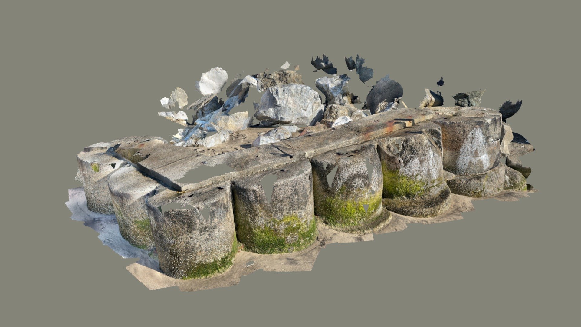 large HD scan of sea wall - Download Free 3D model by sterlingcrispin ...