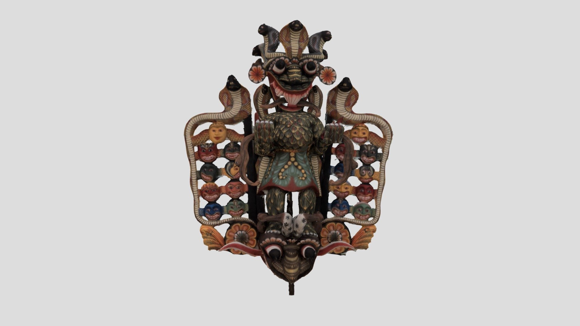 Dahaata Sanniya Mask - Download Free 3D model by iahslk [0f35011 ...