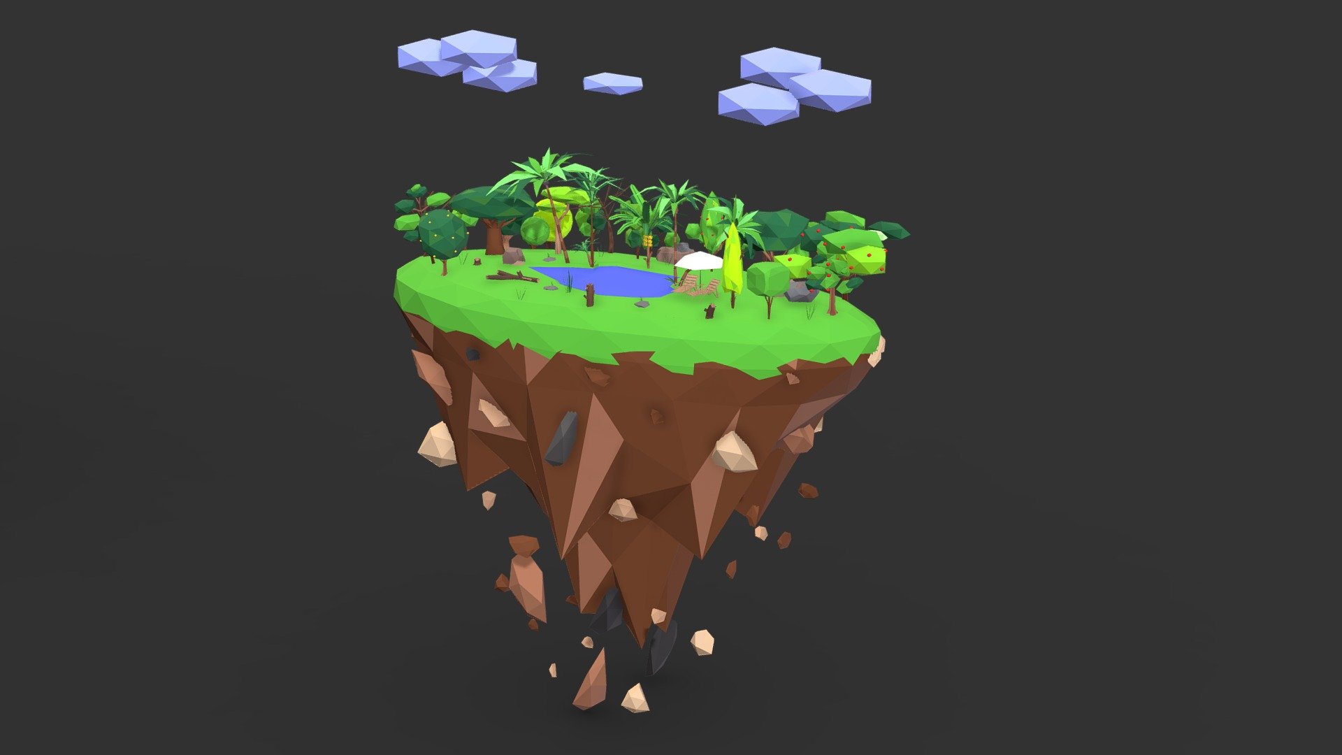 Summer Pack 2 Of 3D Cartoon Models - 3D model by Sidra (@Sidramax ...