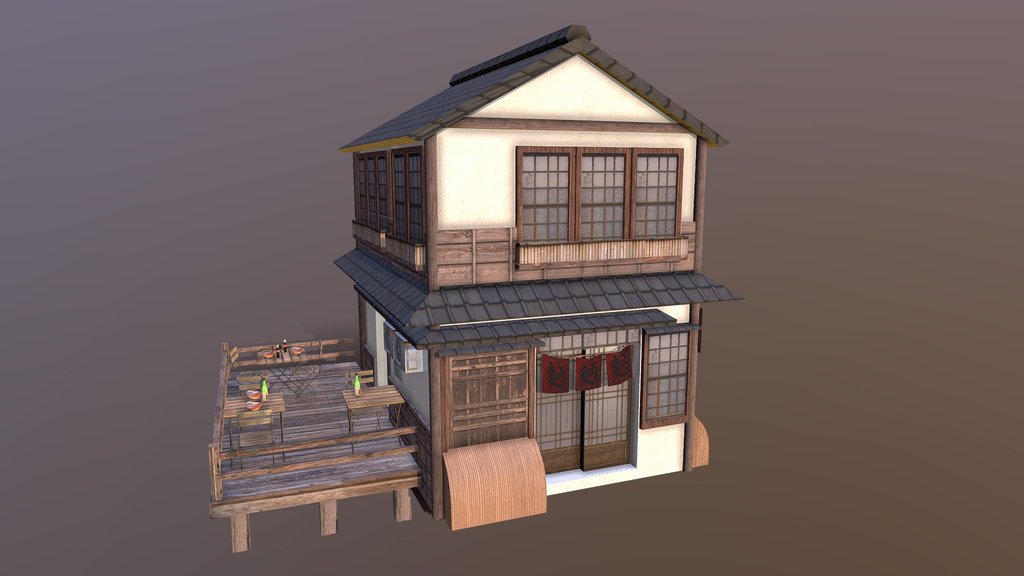 Japanese Buildings - A 3D model collection by rhysmcg - Sketchfab