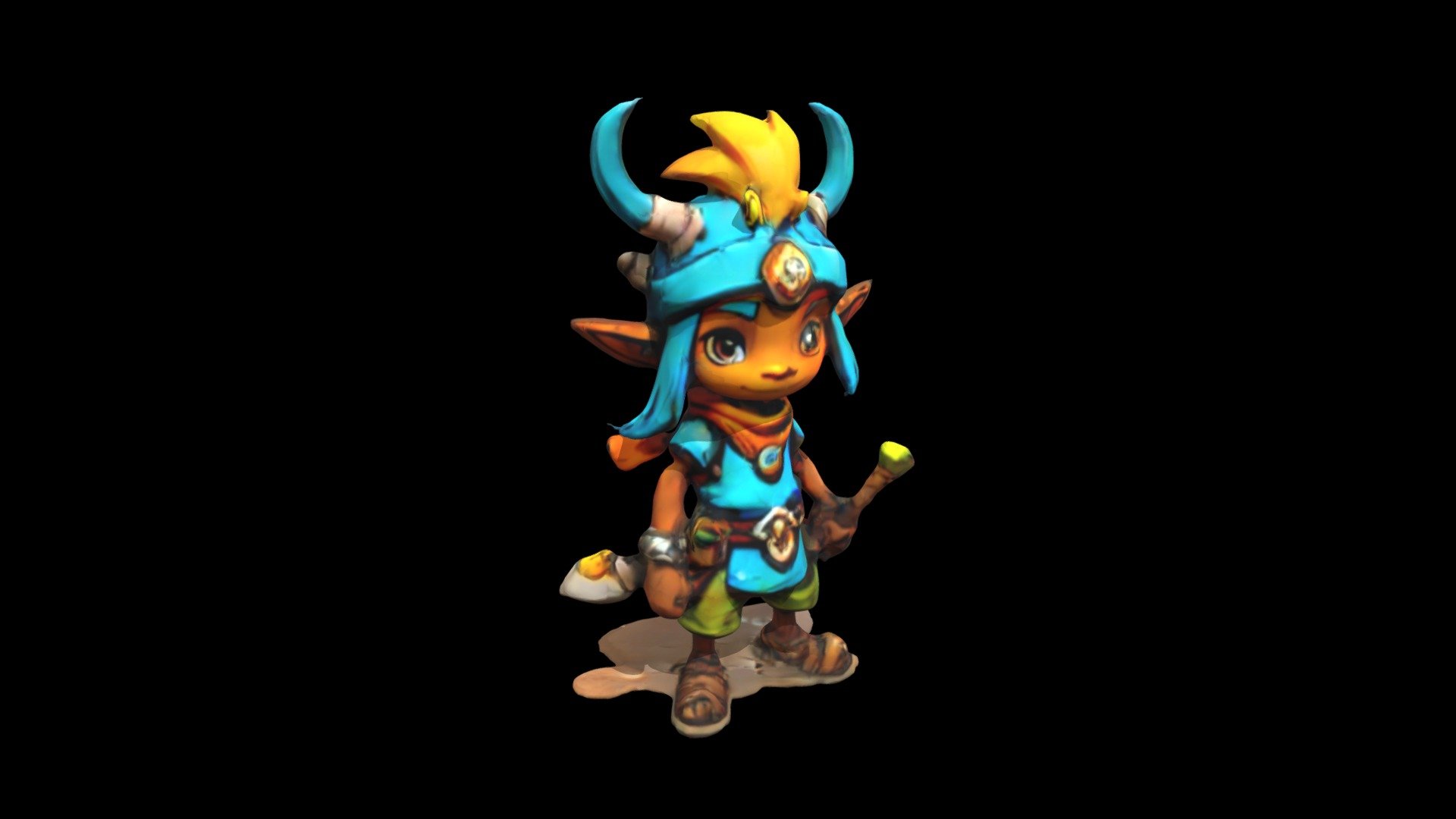 A Young Brave Warrior Stands Confidently In His Download Free 3d Model By Klrxyz 0f3e973
