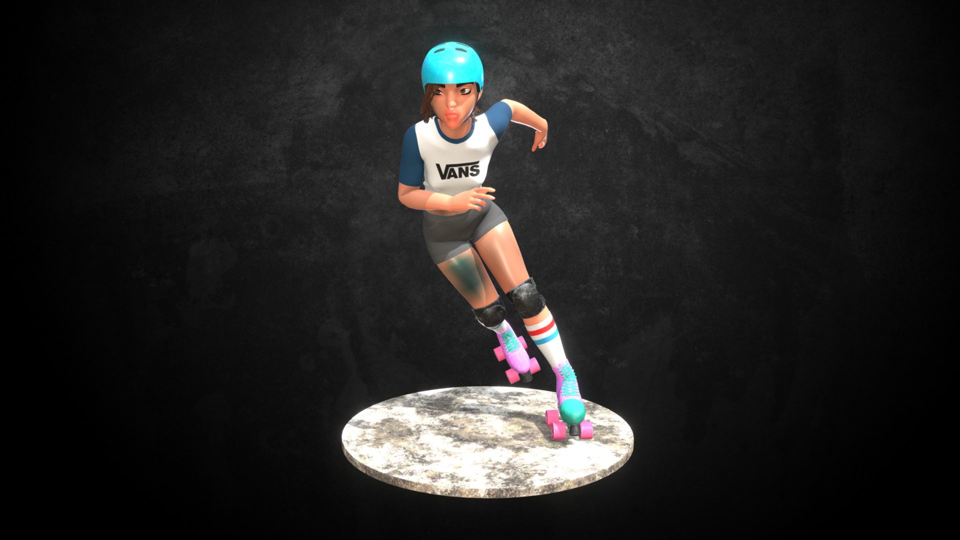 Skater Girl Buy Royalty Free 3d Model By Luciano Soares
