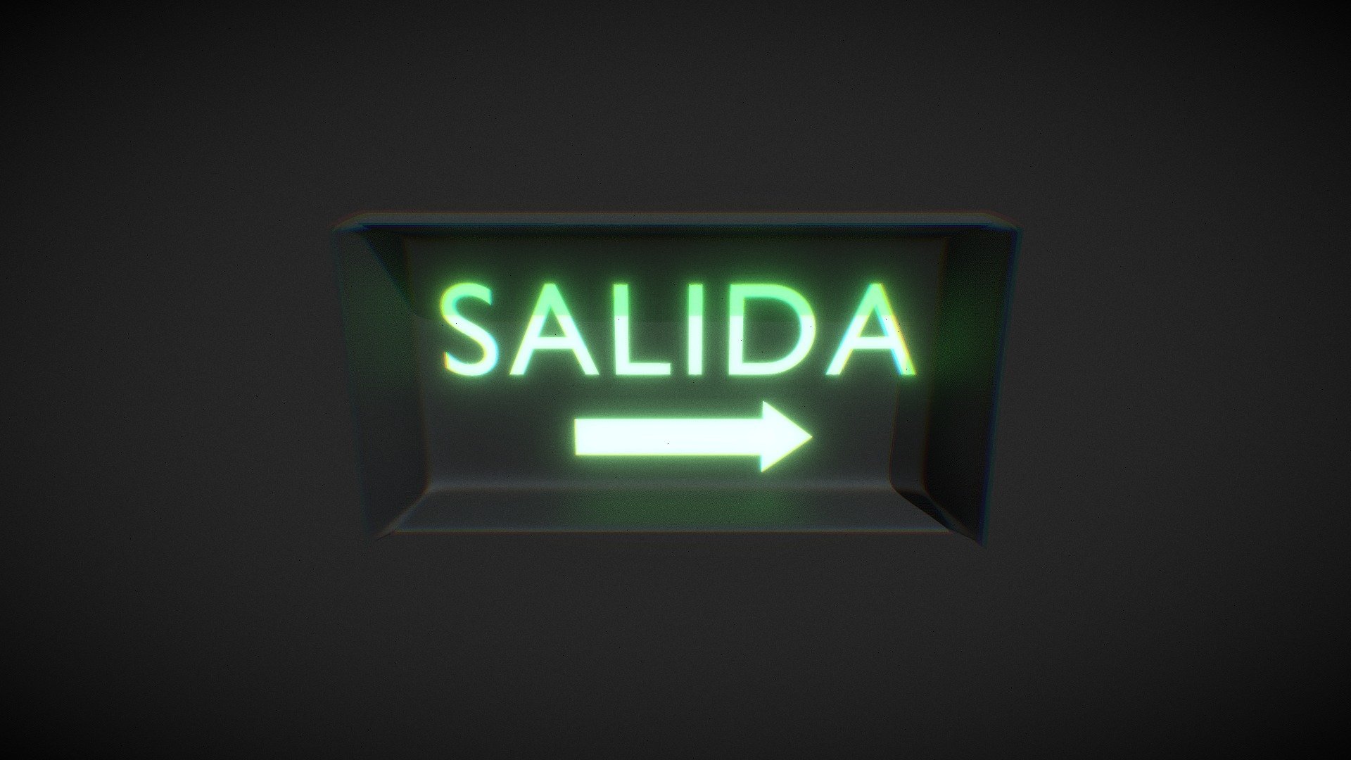 Señal de Salida Verde - Download Free 3D model by Sebastián Andrés ...