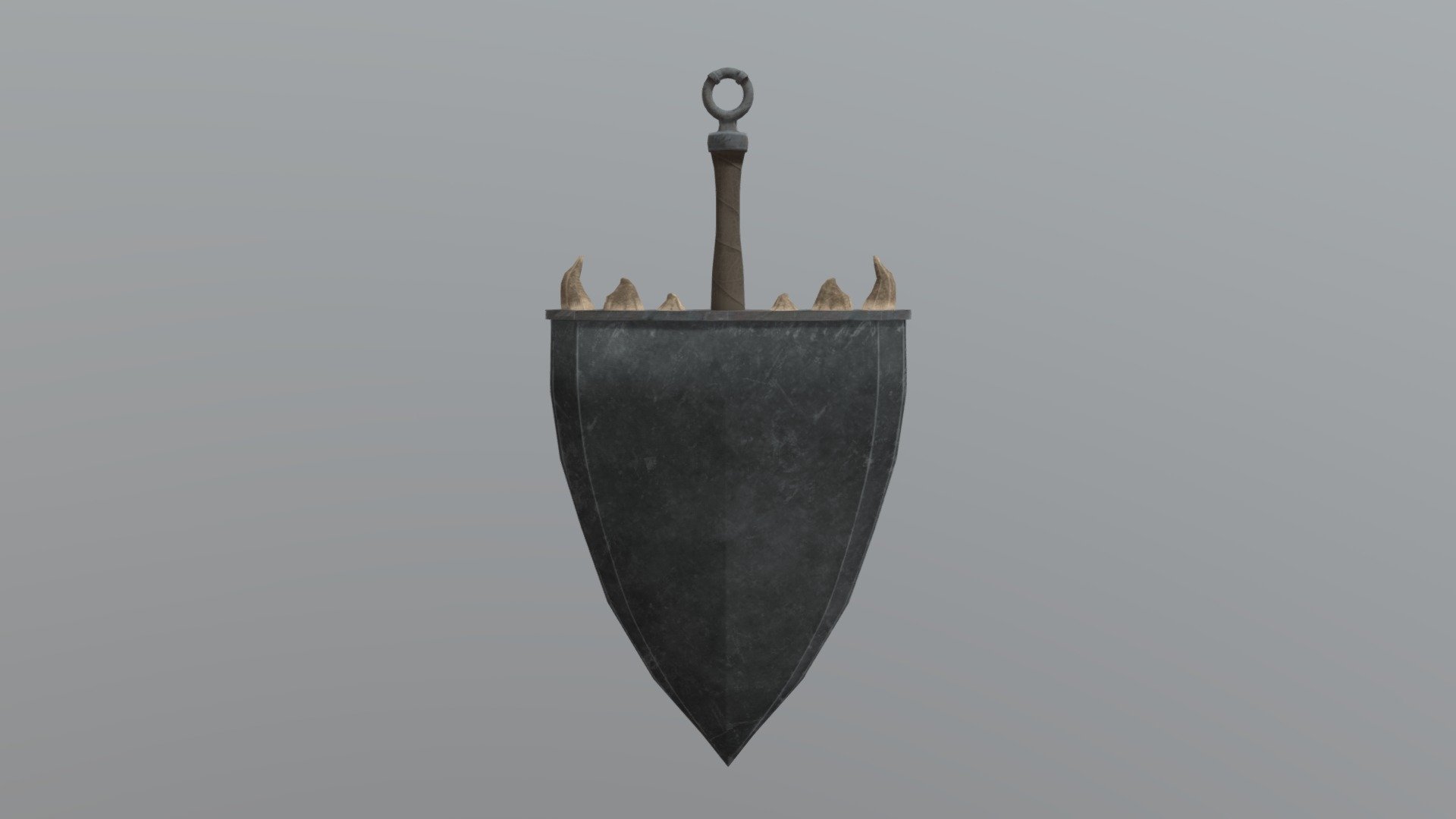 Shield Sword (Low poly) - Download Free 3D model by Andre.Registo ...