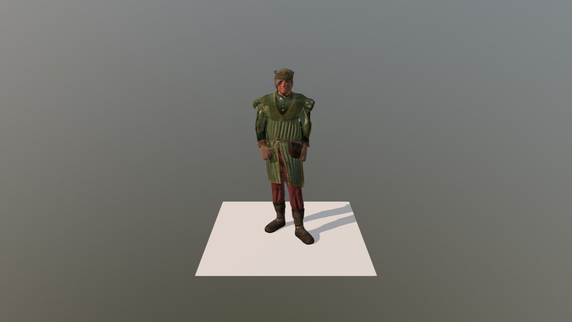 Merchant Selling Wares - 3D model by ARCanimation [0f43fee] - Sketchfab