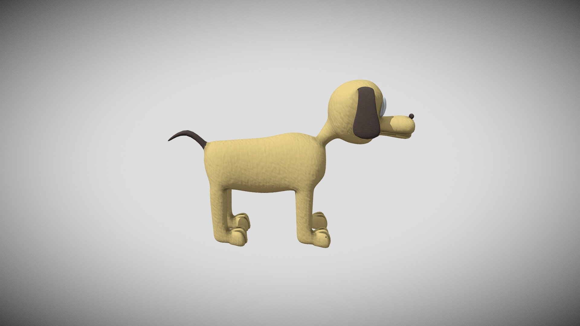 Cartoon dog - 3D model by jamato00 [0f44c5a] - Sketchfab