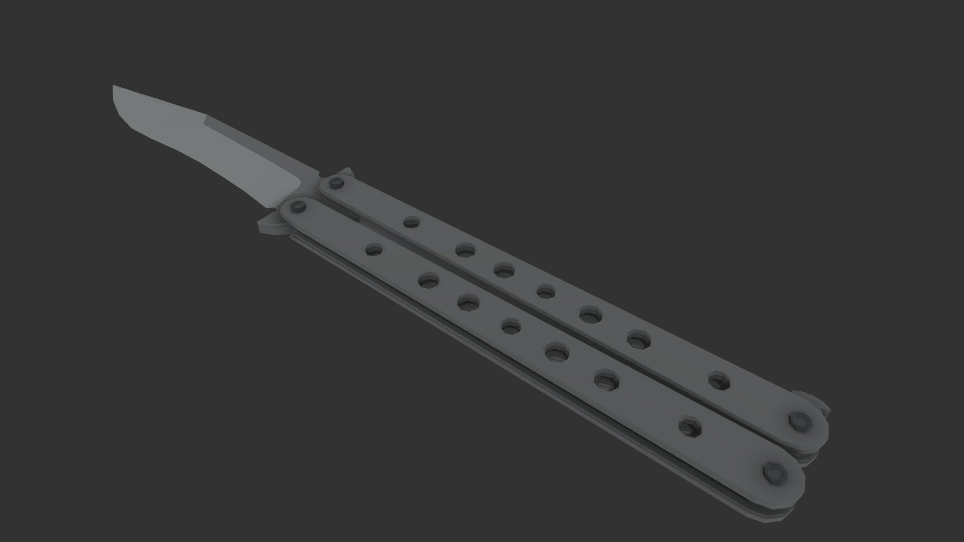 Low Poly Butterfly Knife - Download Free 3D model by MLGprogect ...