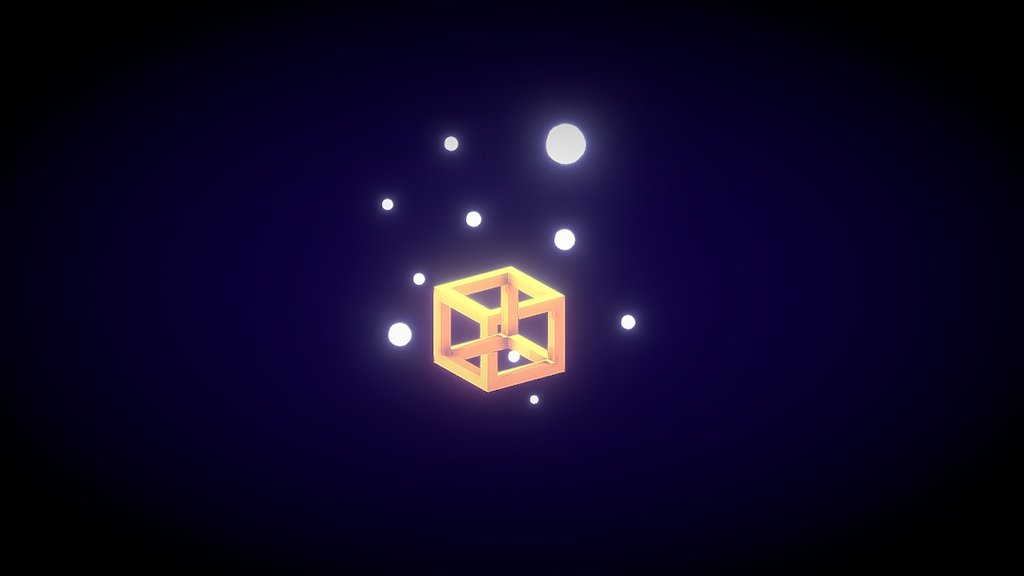 Impossible cube - 3D model by pbrunel [0f45fb7] - Sketchfab
