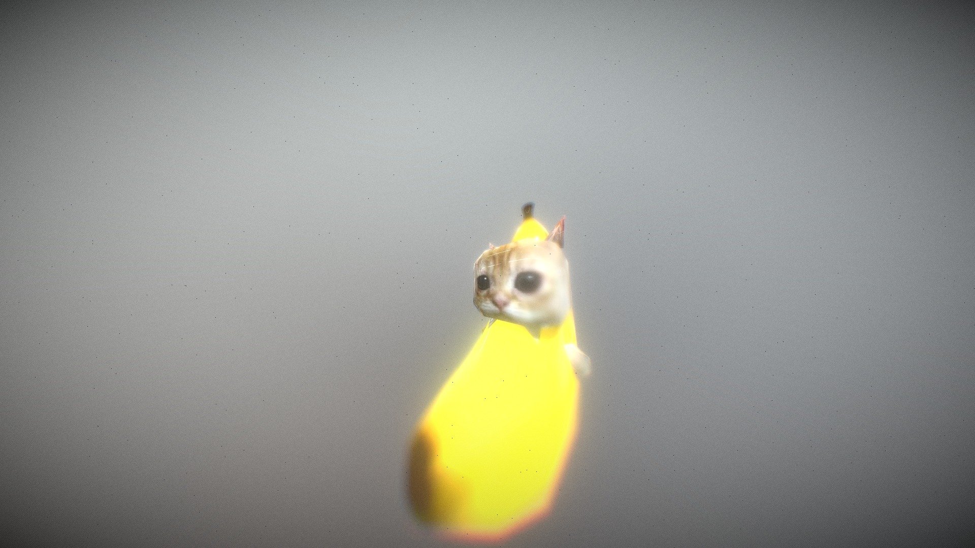 (Banana Cat) - 3D model by The (@lcirbeli) [0f467d2] - Sketchfab