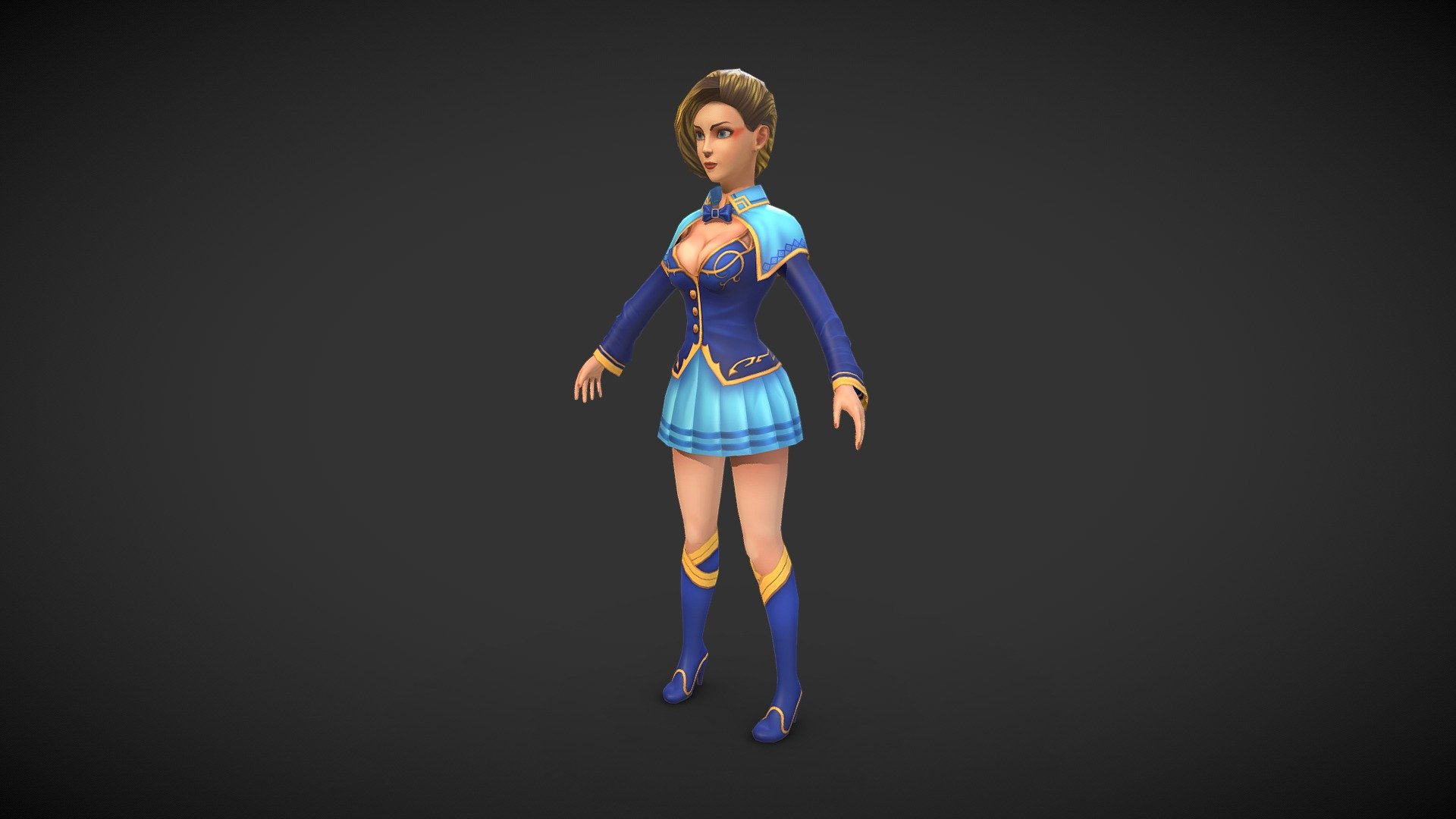 Mage Girl - 3D model by Mango Team (@polygonby) [0f46da0] - Sketchfab