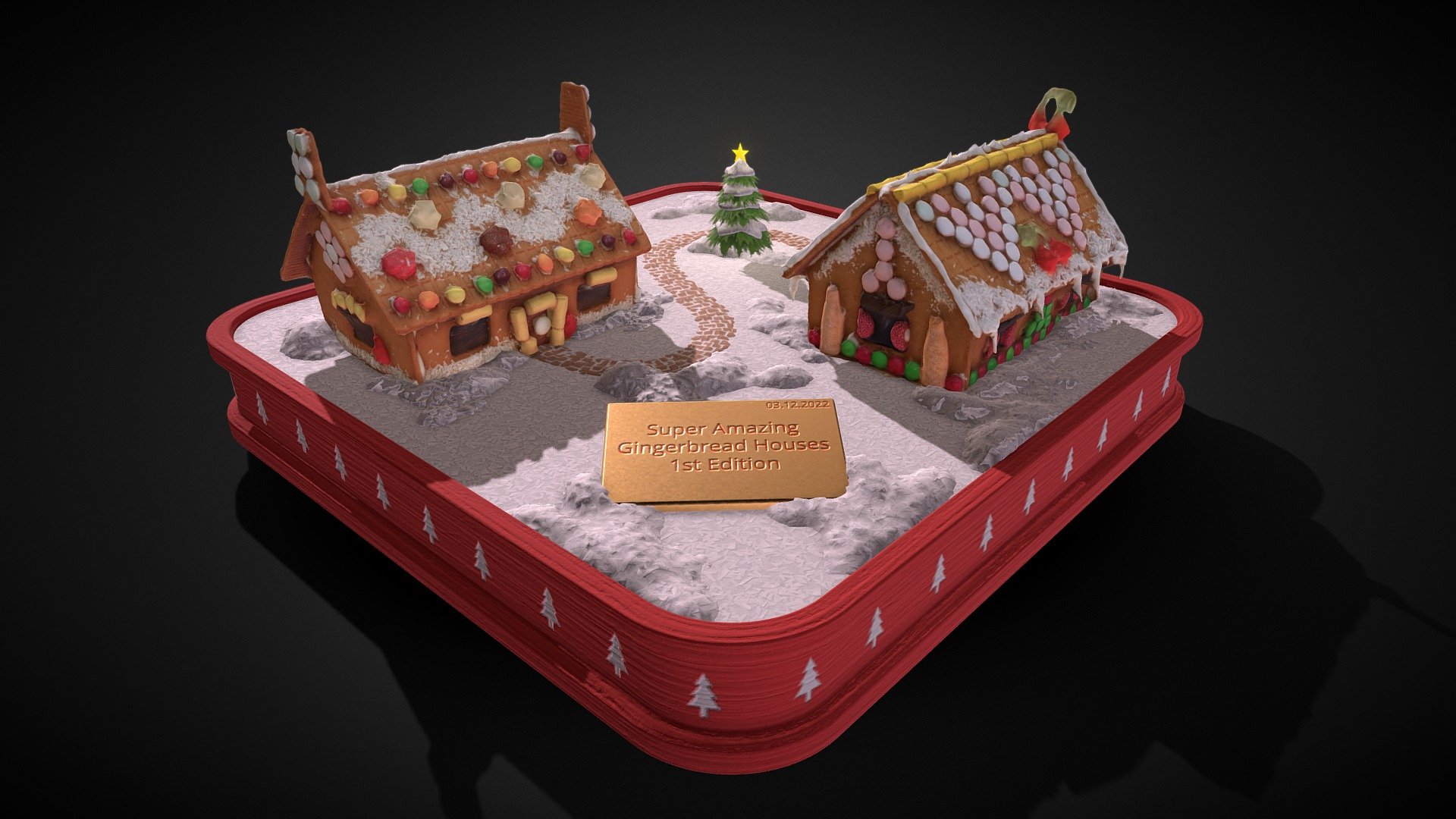 SuperAmazing Gingerbread Houses - 1st Edition - 3D model by Manuagc ...