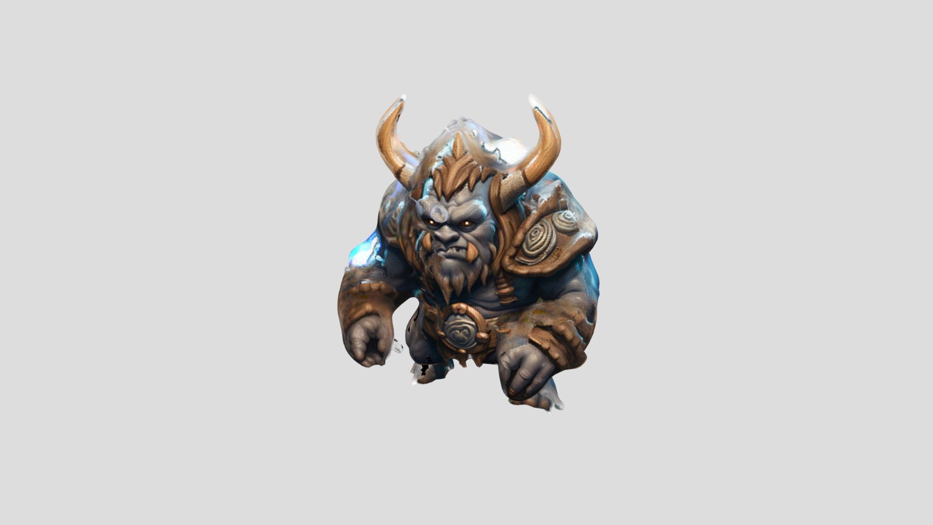 A cartoonish illustration of a troll-like creat - Download Free 3D ...