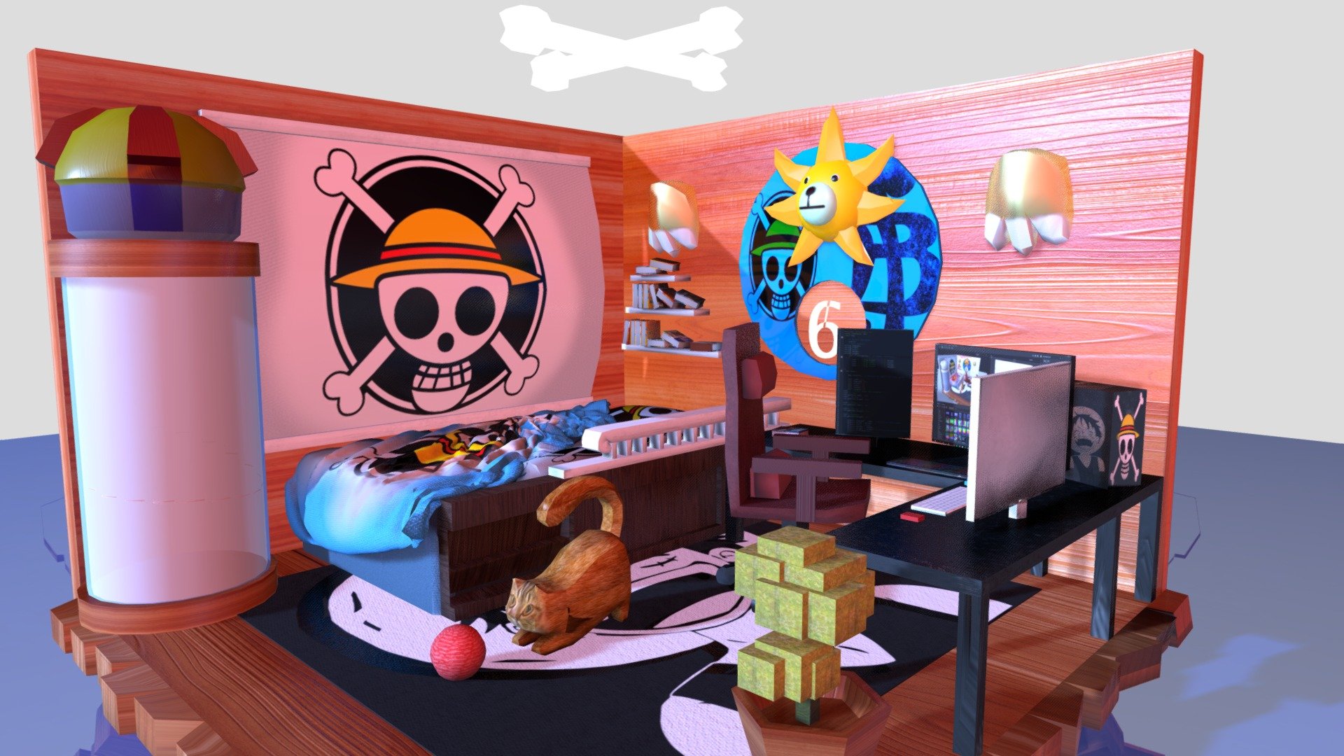One Piece Room - 3D model by XS_Studio [0f4a890] - Sketchfab