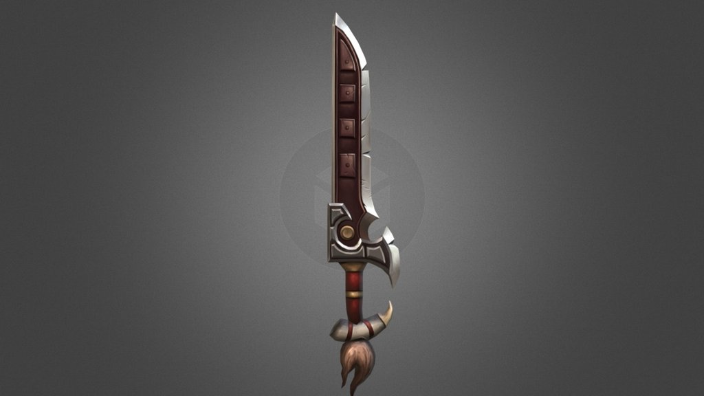1H Sword 03 (Fantasy Weapon Pack Vol. 1) - 3D model by Agerathum ...