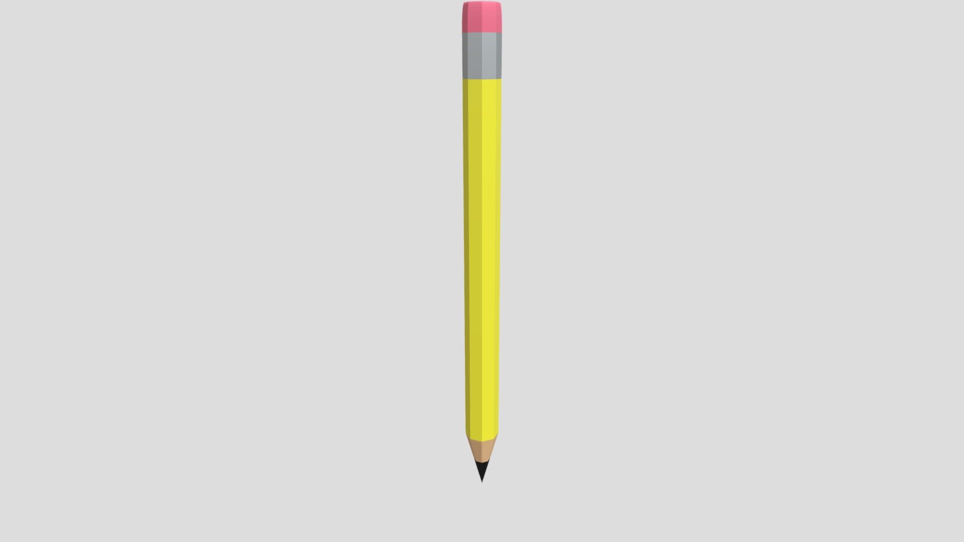 Practice low poly pencil - 3D model by Orafa [0f4c467] - Sketchfab