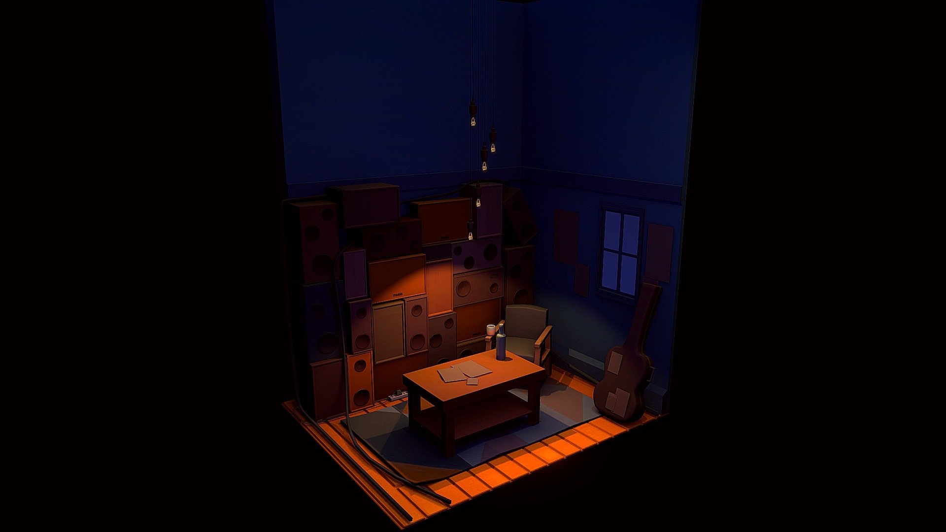 Jazz room - 3D model by ilyaev (Jane) (@ilyaev) [0f512da] - Sketchfab