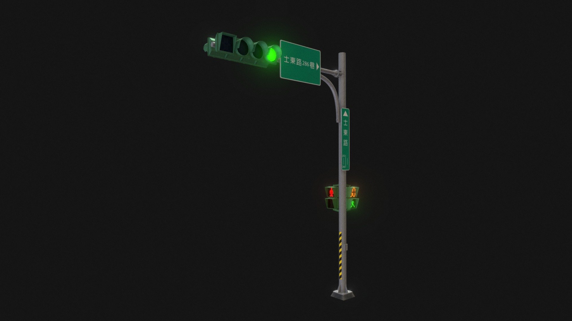 traffic_light_1 - 3D model by ChengShiun (@jgxtvccc) [0f52505] - Sketchfab