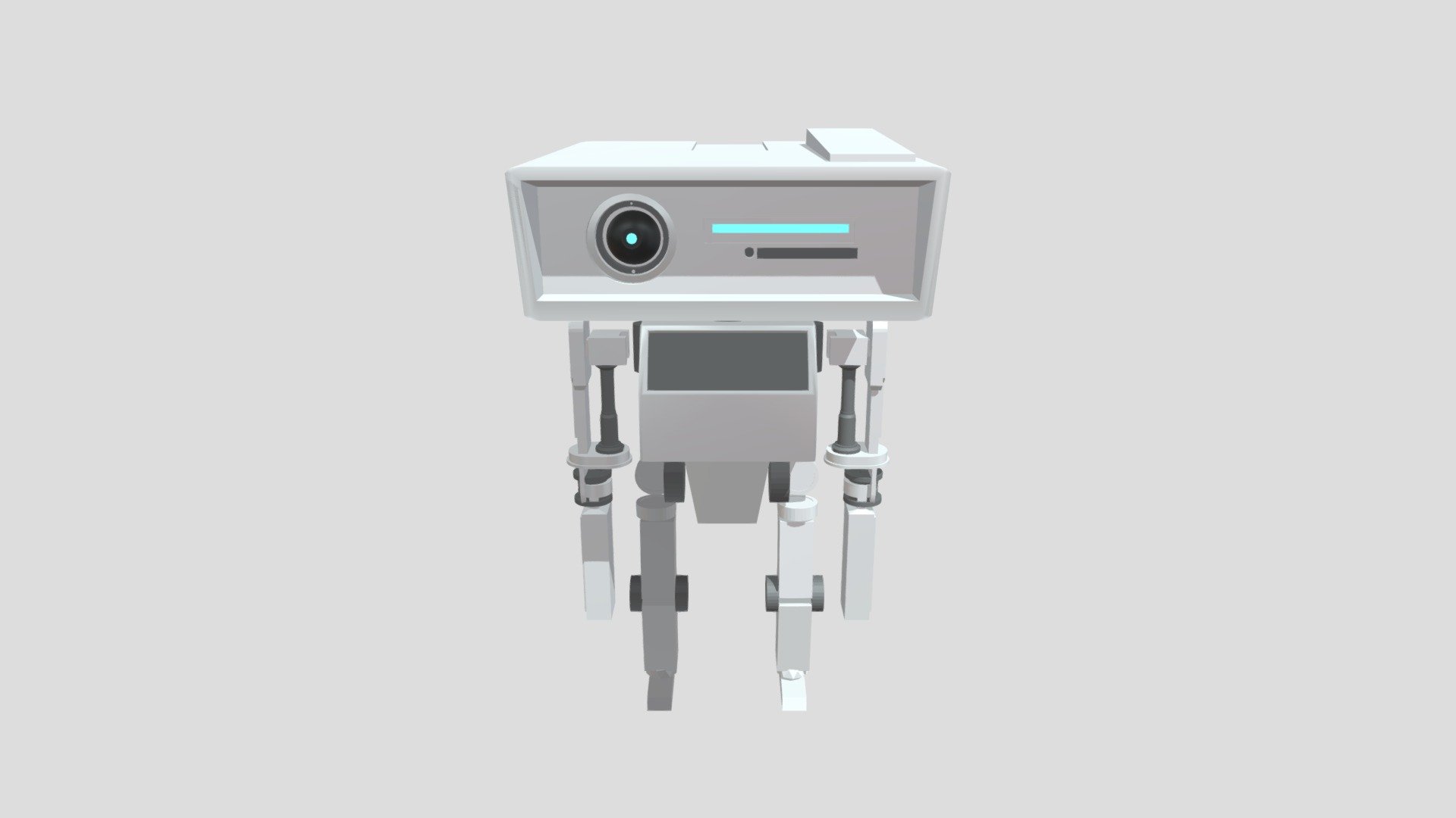 Tiny Droid - Download Free 3D model by kasperbroos [0f53677] - Sketchfab