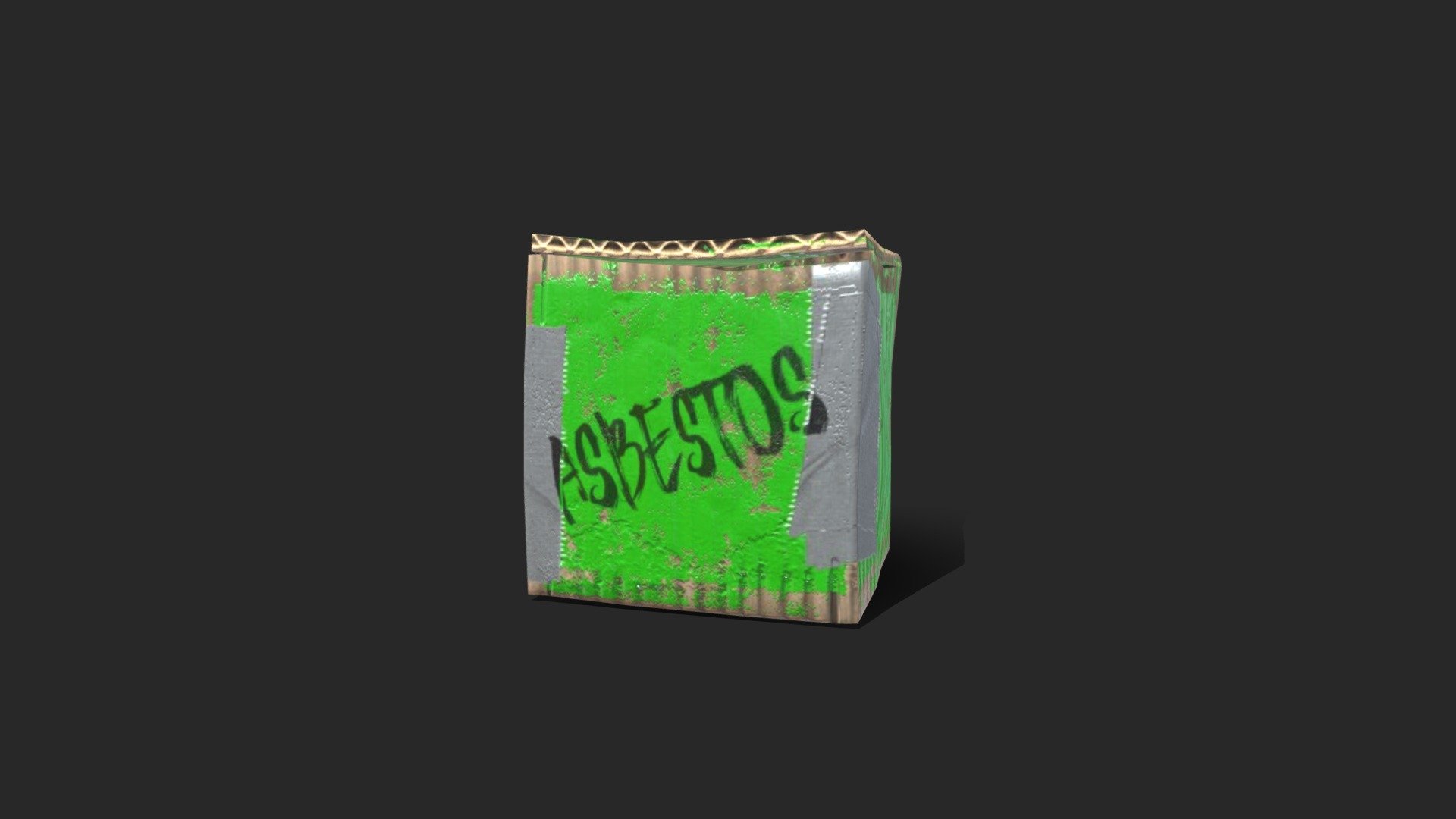 Small box of asbestos, junk item. - Buy Royalty Free 3D model by LB3D ...