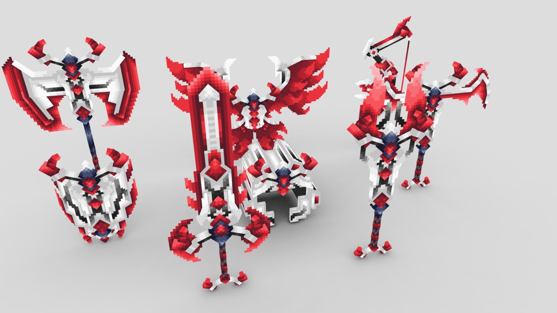 Sun Red Weapon Pack - Buy Royalty Free 3D model by EliteCreatures ...