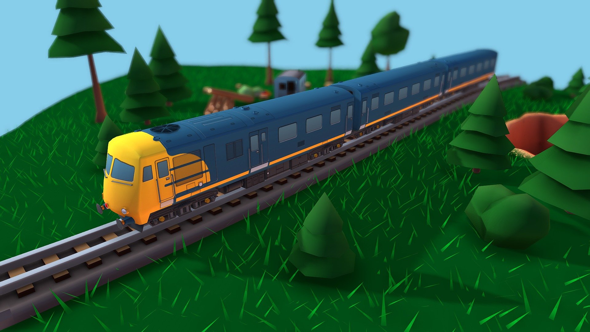Art of The Rail - Blue Pullman - 3D model by RocketWerkz [0f59fa9 ...