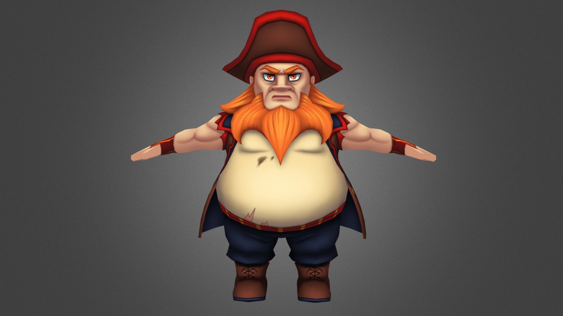 Captain Orange - 3D model by Jessica Anderson (@jessandersonart ...