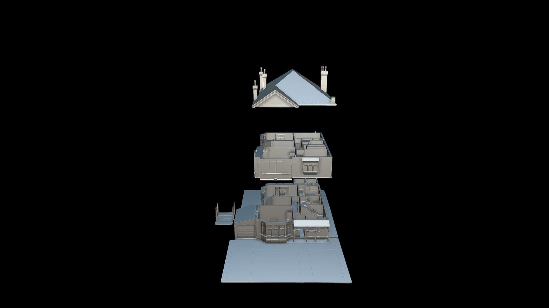 House breakdown - 3D model by Amin Adukov (@Aminchok) [0f5bd16] - Sketchfab