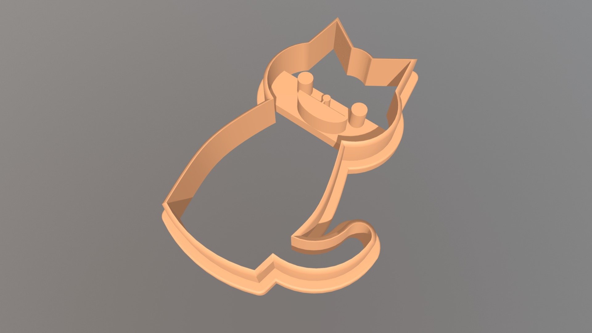 Cat Cookie Mold - 3D model by Ma510884 [0f5c68b] - Sketchfab