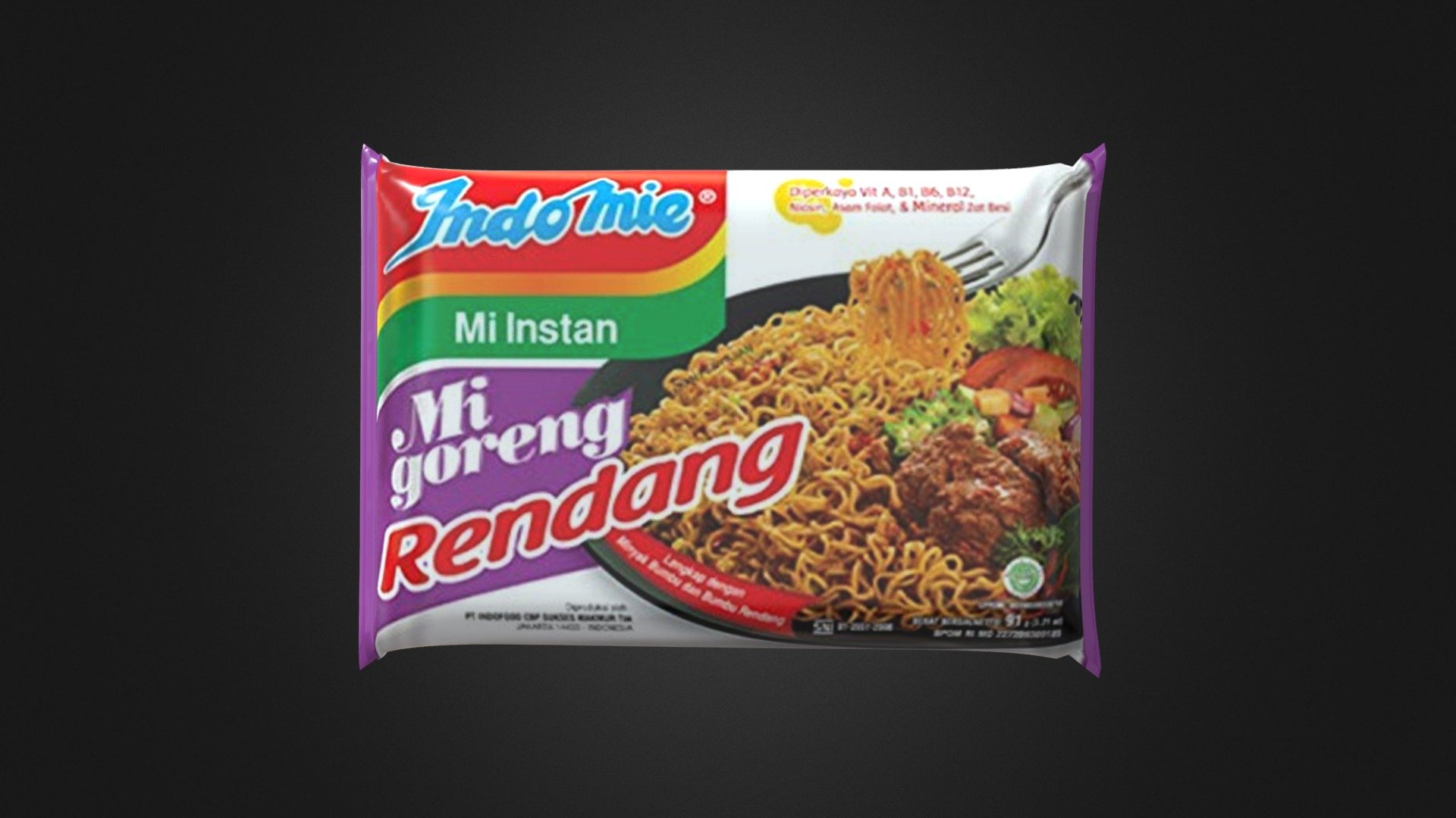 Indomie Rendang - Download Free 3D model by Cool 3D 031 (@animation031 ...