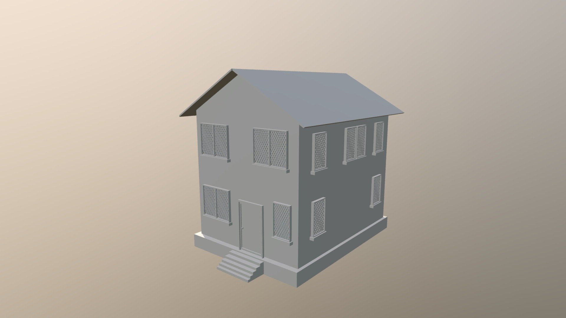 Colonial House - 3D model by Tesa Parlor (@tesaparlor) [0f5d789 ...