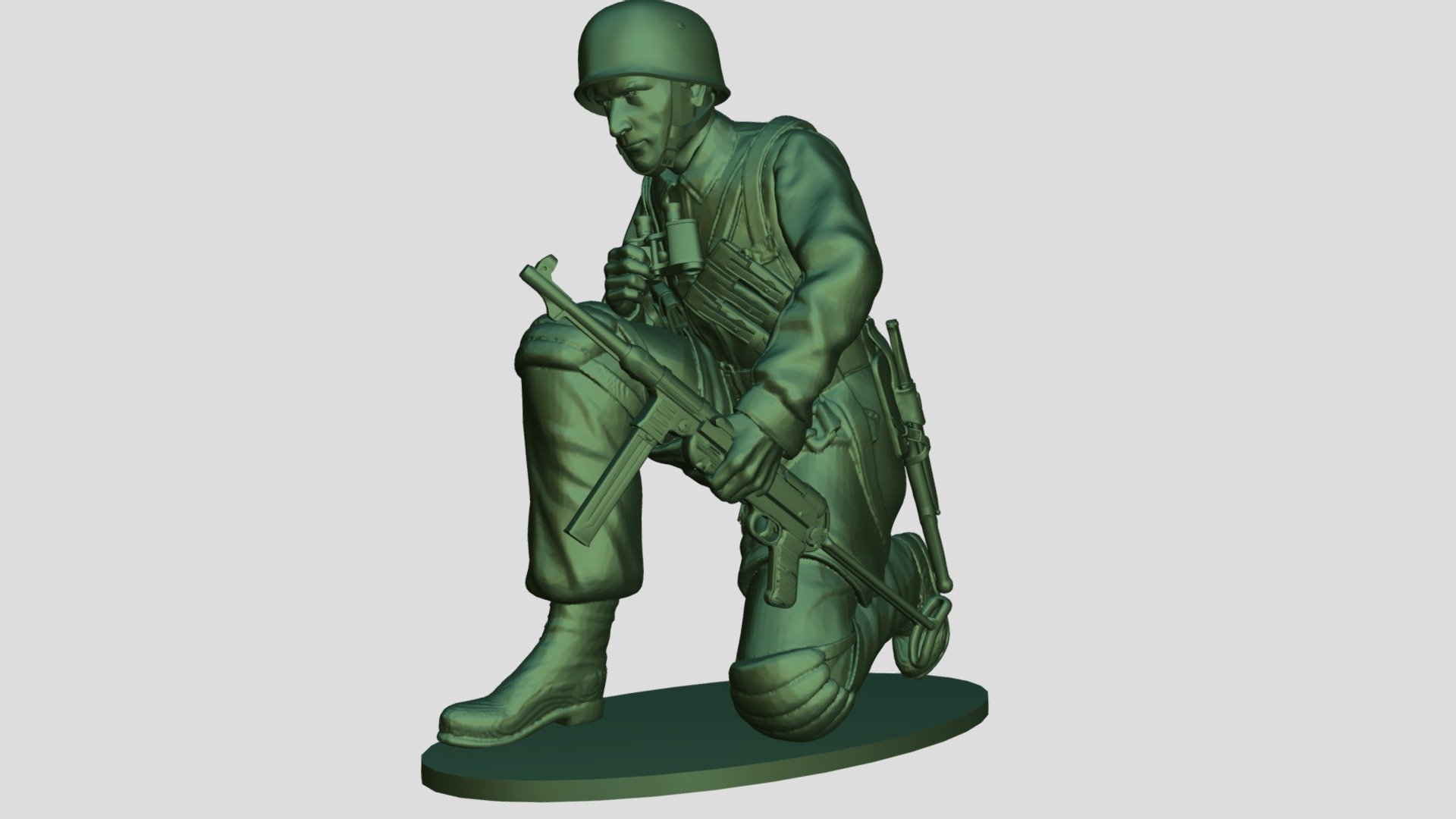 German Paratrooper Commander WW2 1:35 - Download Free 3D model by ...