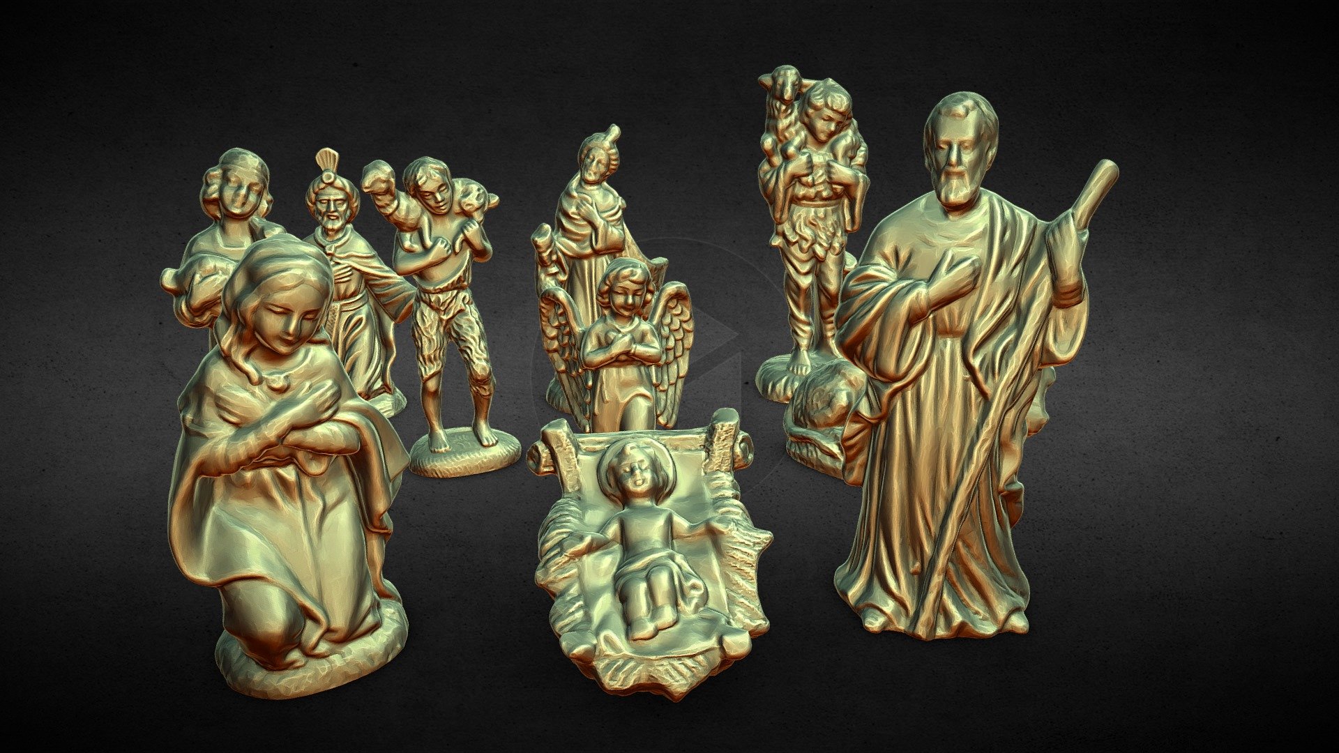 Nativity Scene 3 All - Buy Royalty Free 3D model by Stephane ...