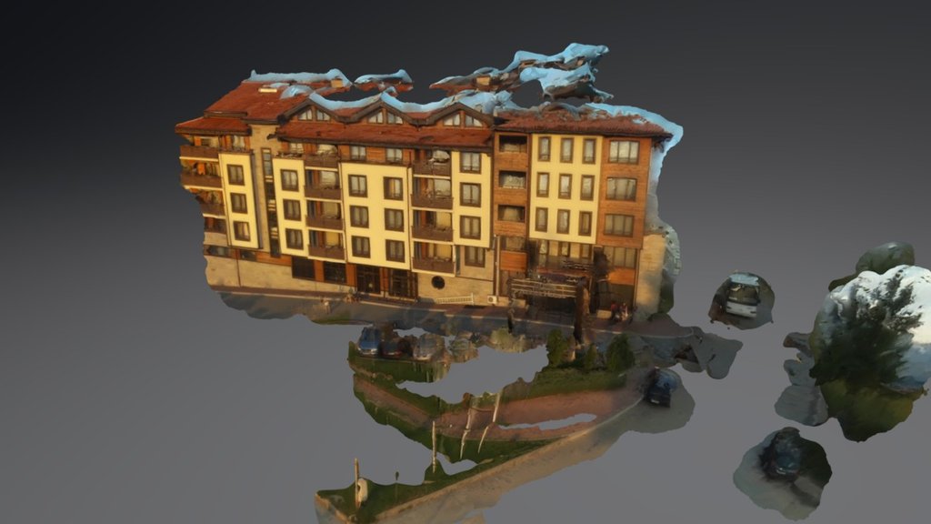 Mountain Hotel - 3D model by jimiee [0f623f5] - Sketchfab