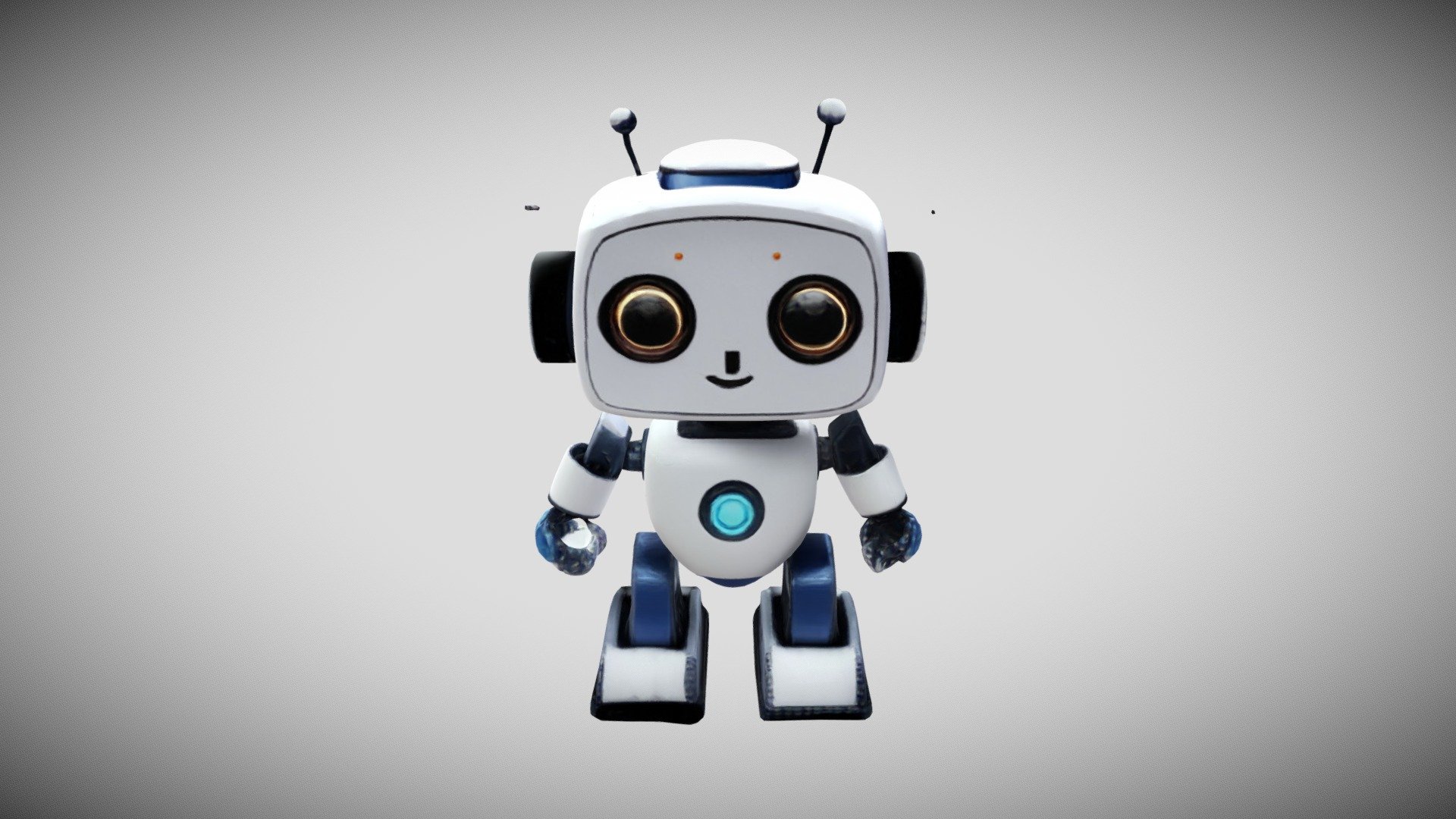 Cute Robot Companion (GLB) - Download Free 3D model by dimenxioner.com ...