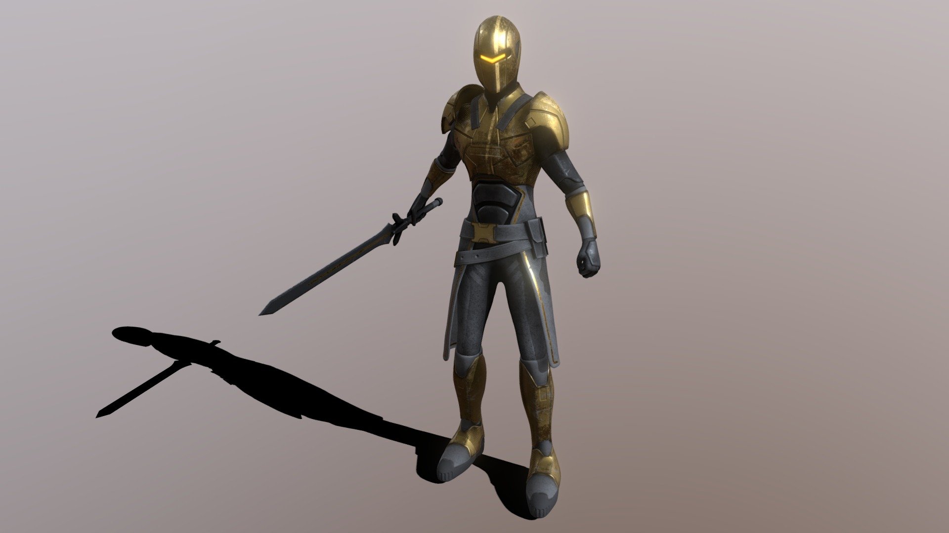 Golden Knight Concept Character - Download Free 3D model by Bl4ckGh0st ...