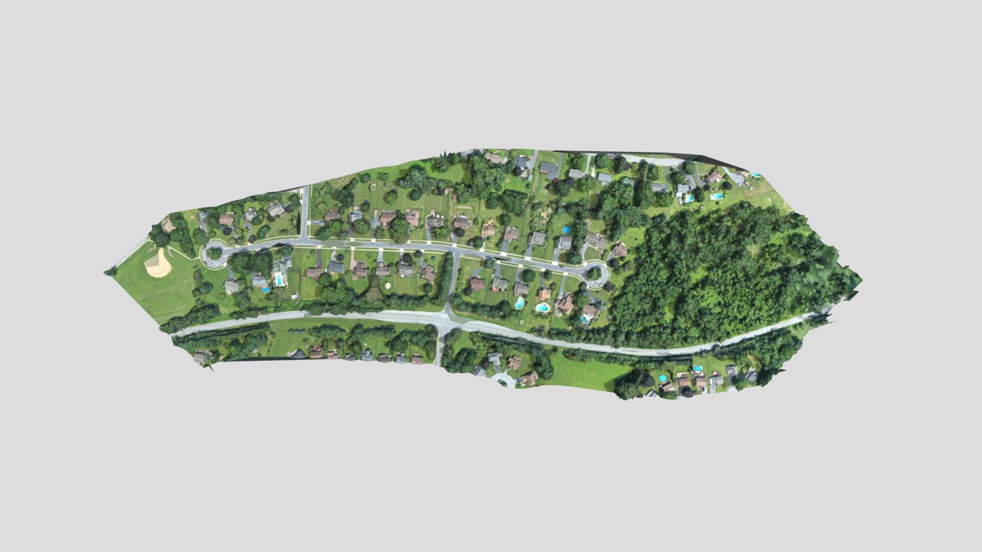 Suburban Housing 3D Model - 3D model by ryanbair [0f646df] - Sketchfab