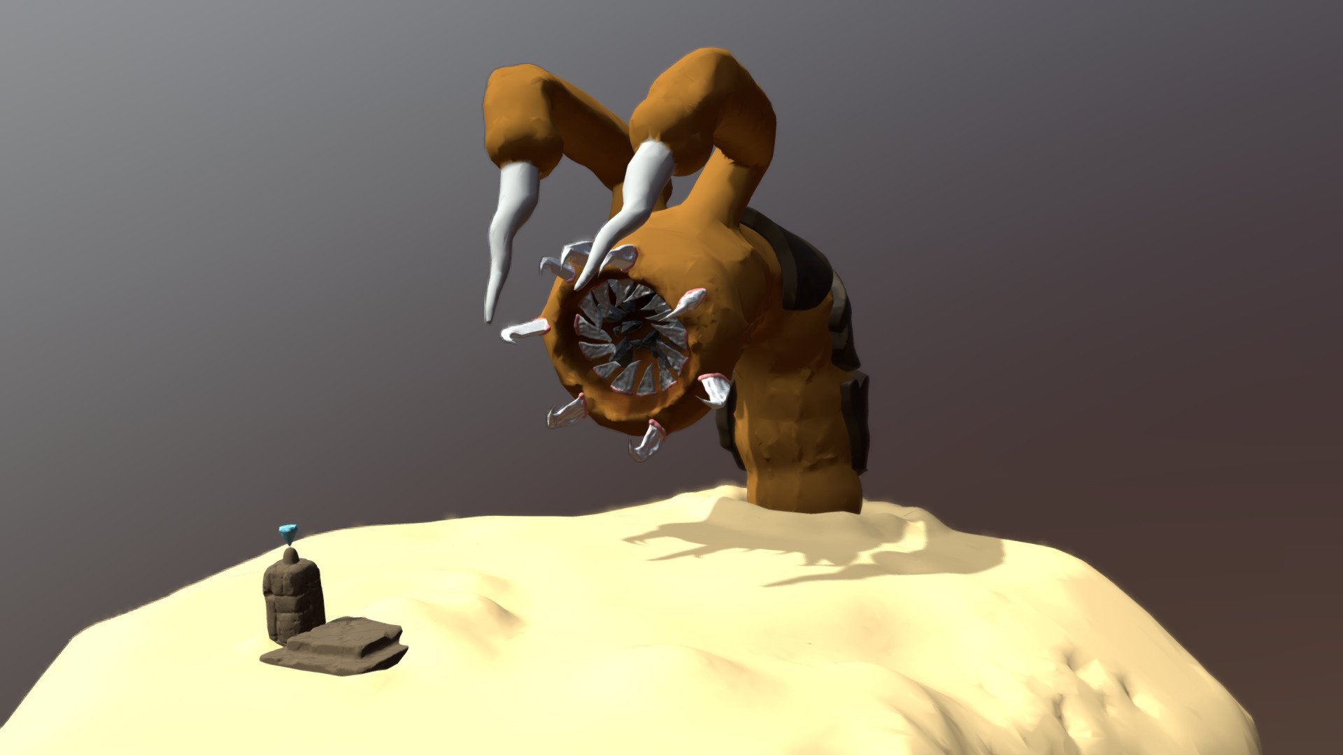 Sandworm - One Sculpt Per Day - 1 - Download Free 3D model by art_r ...